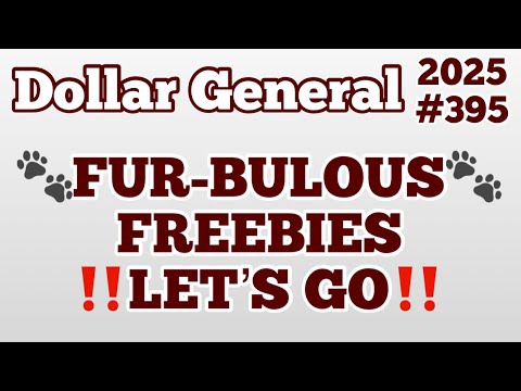 2025#395🐾Dollar General Couponing🐾FUR-BULOUS FREEBIES‼️LET’S GO‼️MUST WATCH👀👀