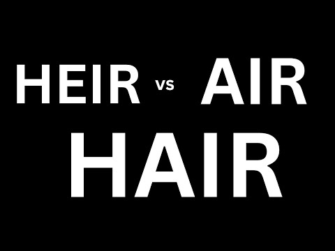 How to Pronounce " HEIR vs. AIR vs. HAIR" in English ?[How to say  HEIR vs. AIR vs. HAIR?]
