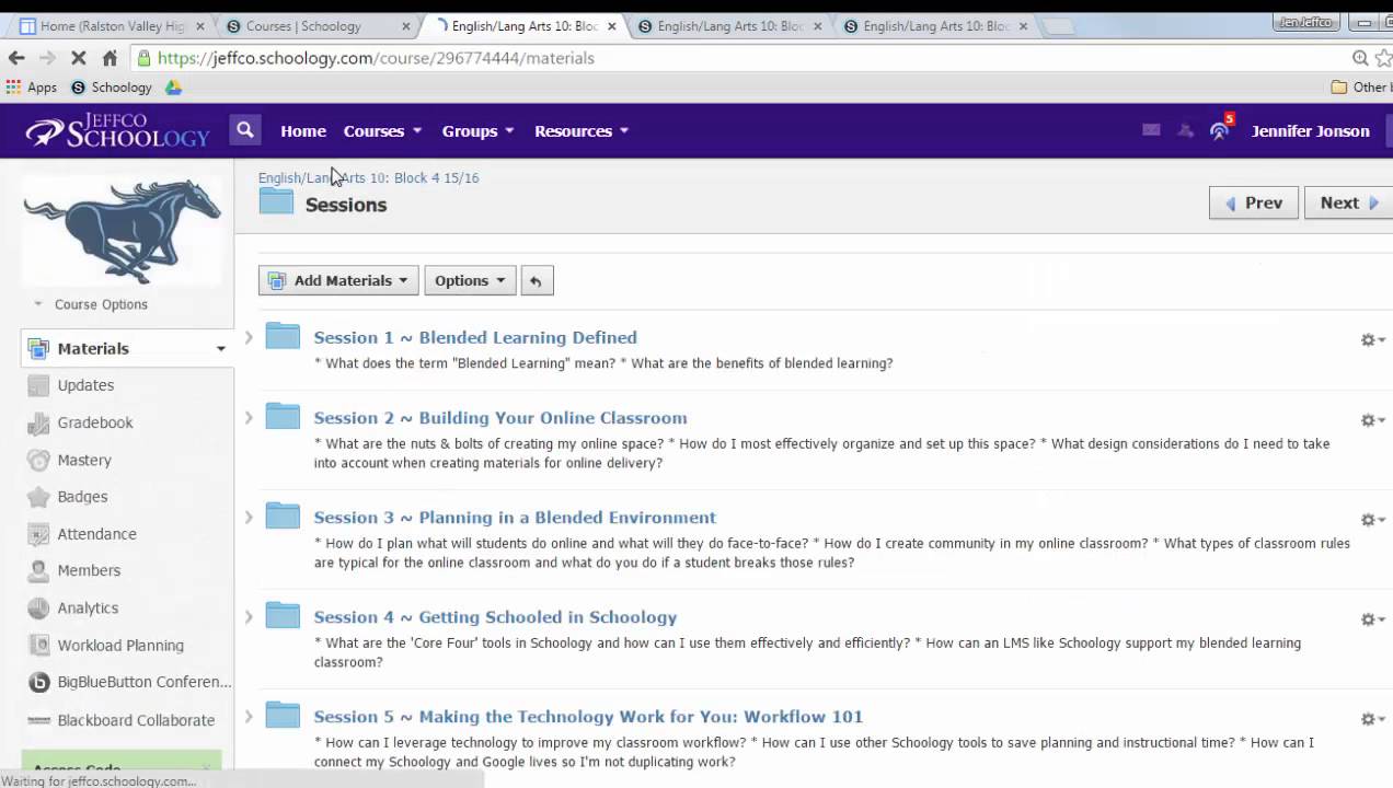 Schoology Course Setup