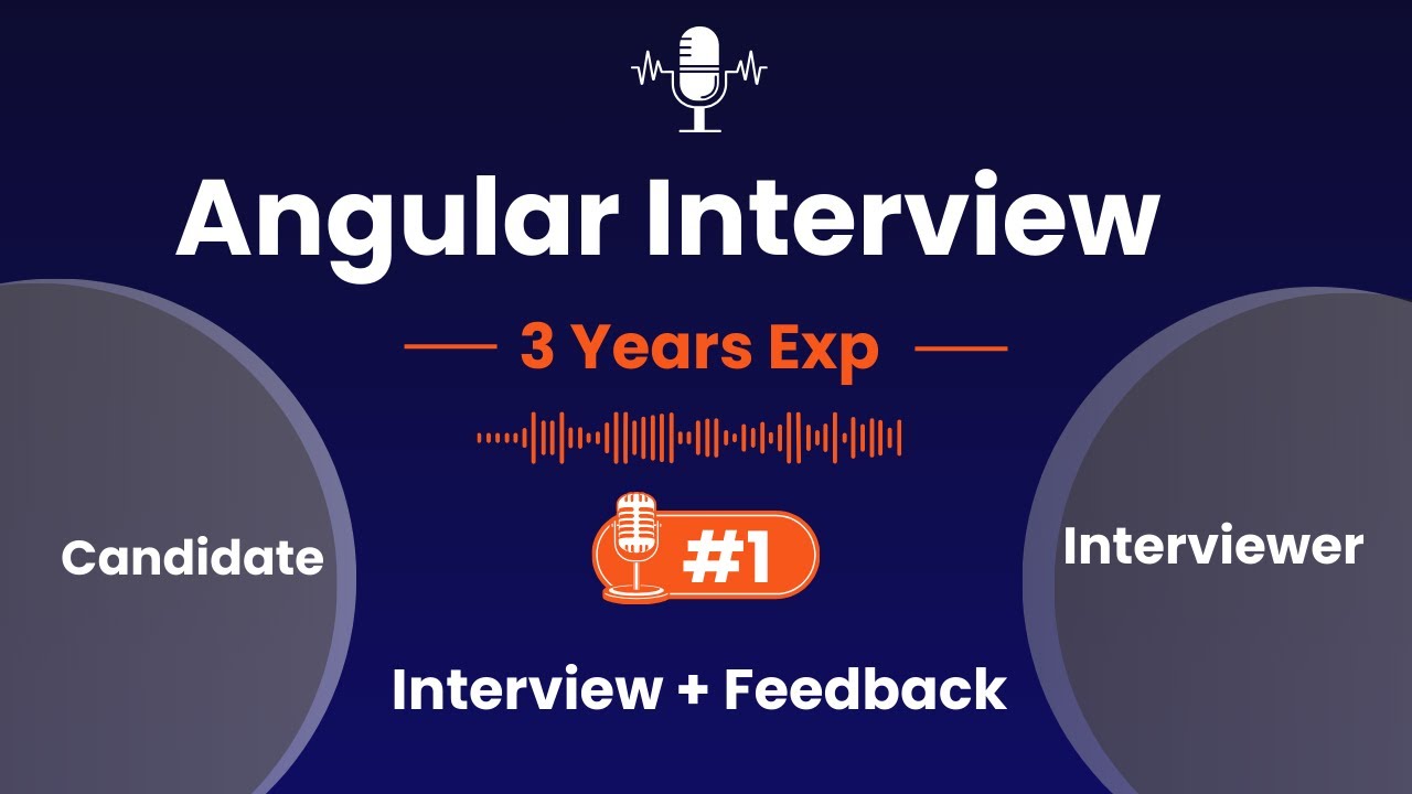 Angular Interview for Angular developer 3+ years of experience | Live Interview