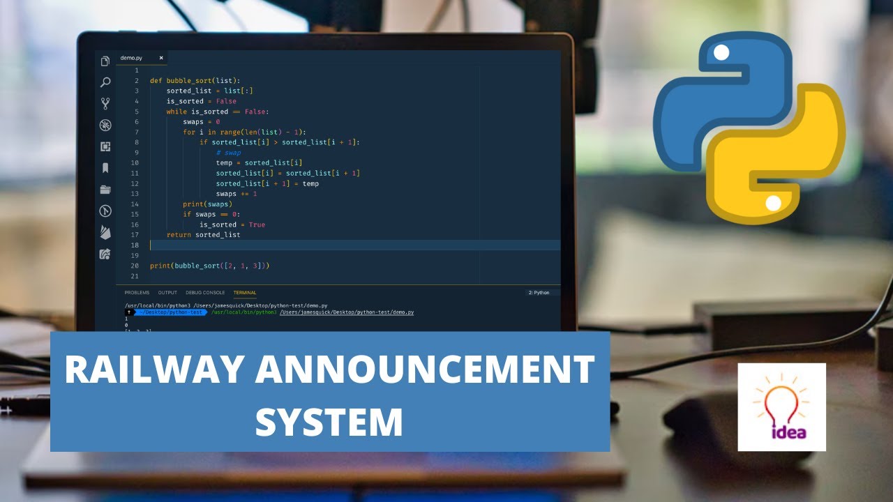 Basic Railway Announcement System in Python | Python Projects