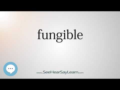 fungible - Smart & Obscure English Words Defined 👁️🔊🗣🧠✅