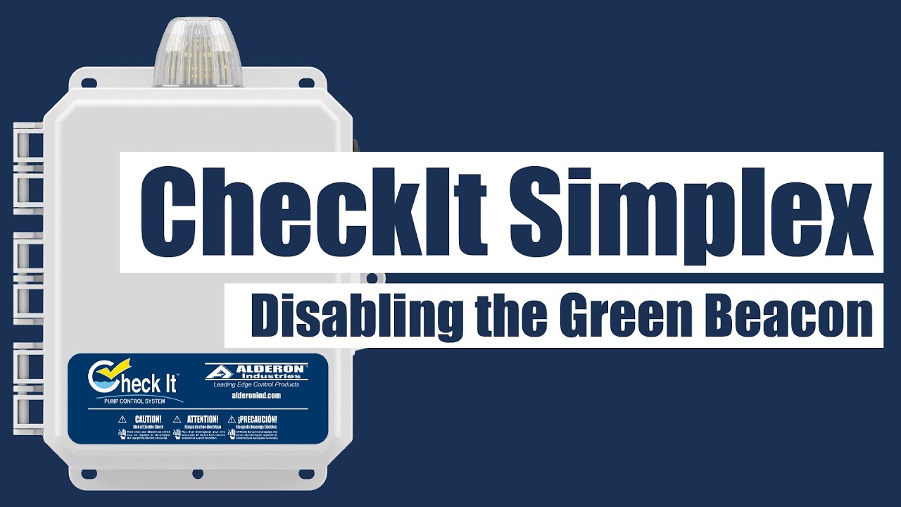 Check It Simplex Control Panel: Disabling the Green Beacon