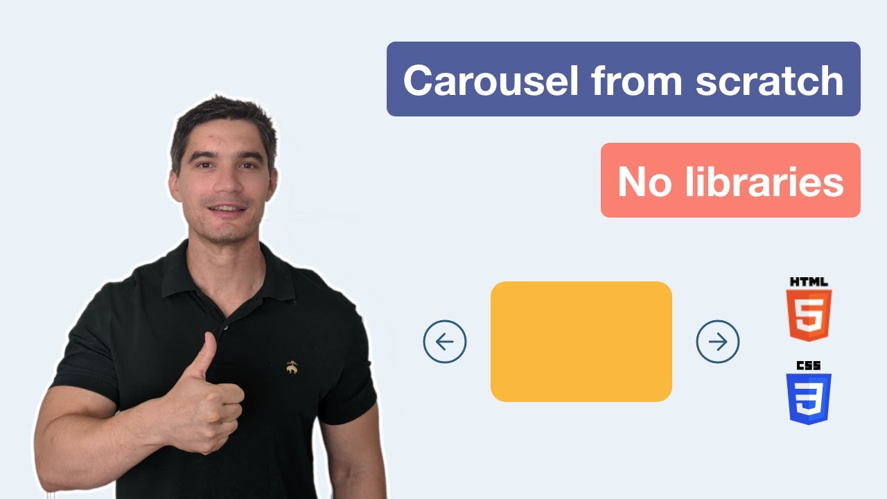 HTML carousel slideshow from scratch using horizontal scrolling