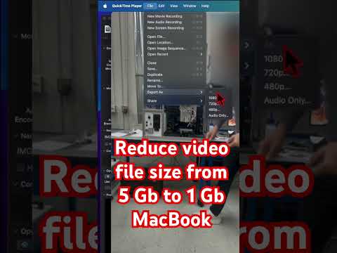 How to reduce video file size on MacBook