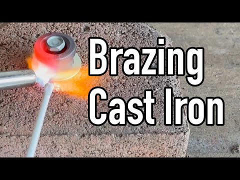 Brazing Cast Iron with a Propane Torch - No Special Tools Required