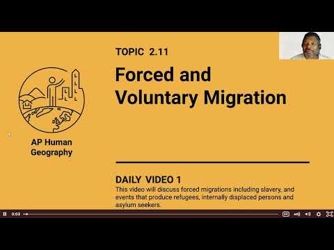 2.11: Forced & Voluntary Migration