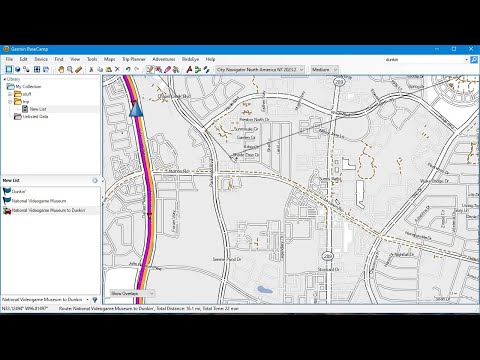 Part 1 - How to modify a route in Garmin BaseCamp using the mouse