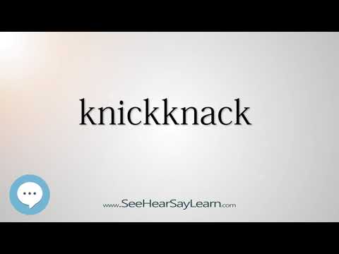 knickknack 5,000 SAT Test Words and Definitions Series π