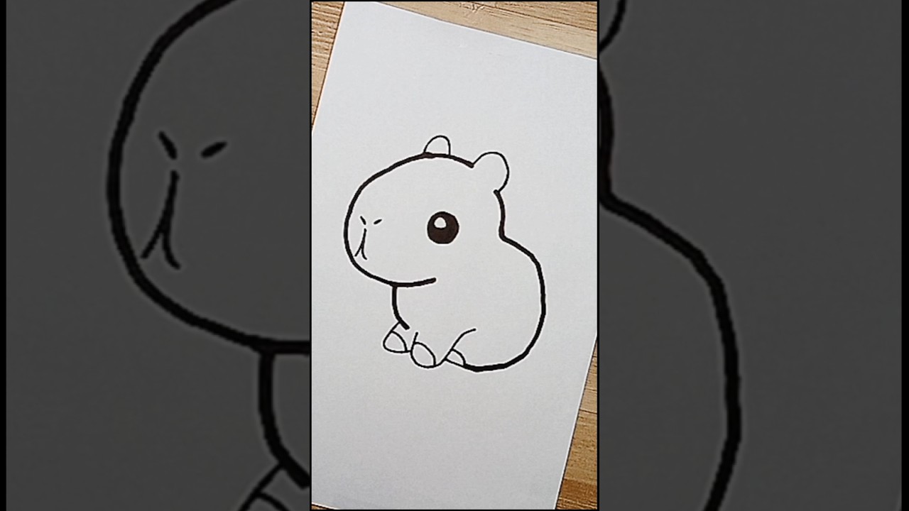 🔥🛑How To Draw CAPYBARA KAWAII I Easy - Como Dibujar un CAPIBARA KAWAII I Fácil