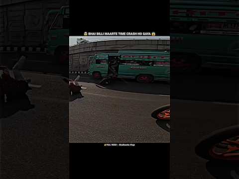 Bhai Billi Maarte Time Crash Ho Gaya ????????#shorts #motovlog #bike #rider #ktm #bikerider #bikestunt