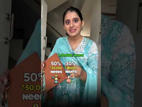 50-20-30 rule of budgeting | Rule of Budgeting | Neha Nagar #shorts