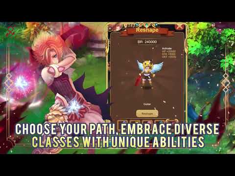 Crystal Saga Idle - Choose Your Path: Embrace diverse classes with unique abilities!