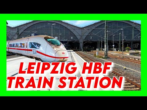 Leipzig Railway Station 🚇 Leipzig Hauptbahnhof 🚈【4K】