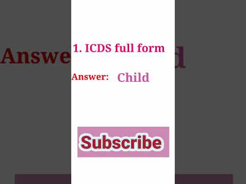 ICDS full form ?