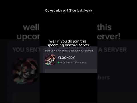 Blue lock rivals discord server! Link in comments! #bluelockrivals #roblox #discord