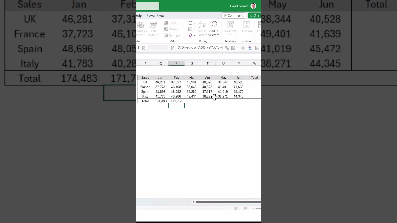 Excel Quick Sum Tip: Use Alt= for Multiple Cells