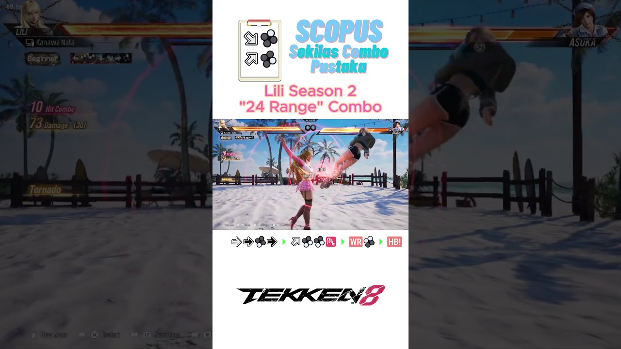 You Should Try This Lili New Route Wall Carry Combo for 24 Range.  #combo #tekken8 #lili #slay #fgc
