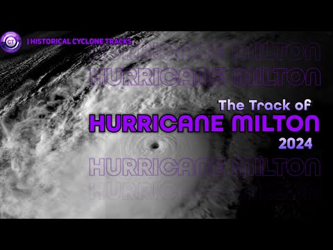 The Track of Hurricane Milton 2024