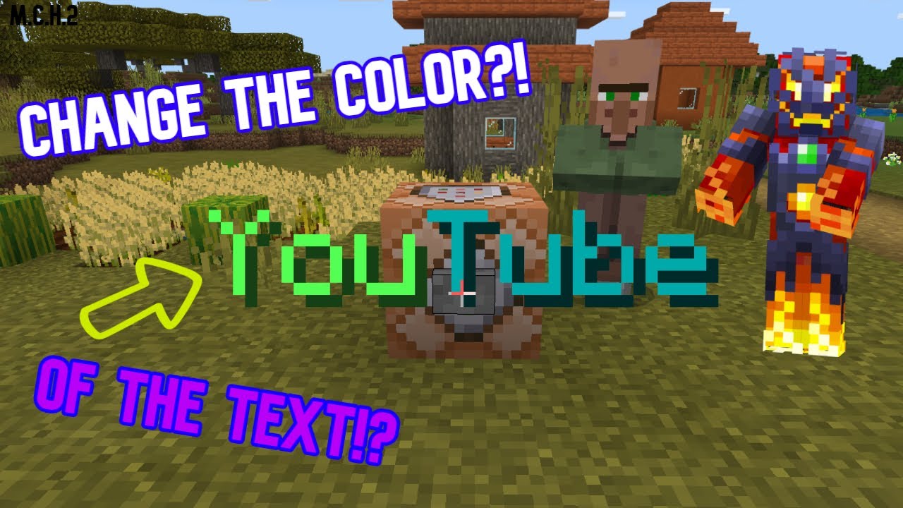How to CHANGE THE COLOR OF THE TEXT ON YOUR SCREEN in Minecraft Bedrock!