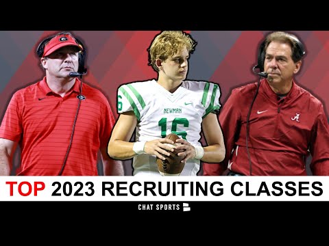 College Football Top 25 Recruiting Classes For 2023 Ft. Alabama, Georgia, Ohio State, LSU & Michigan
