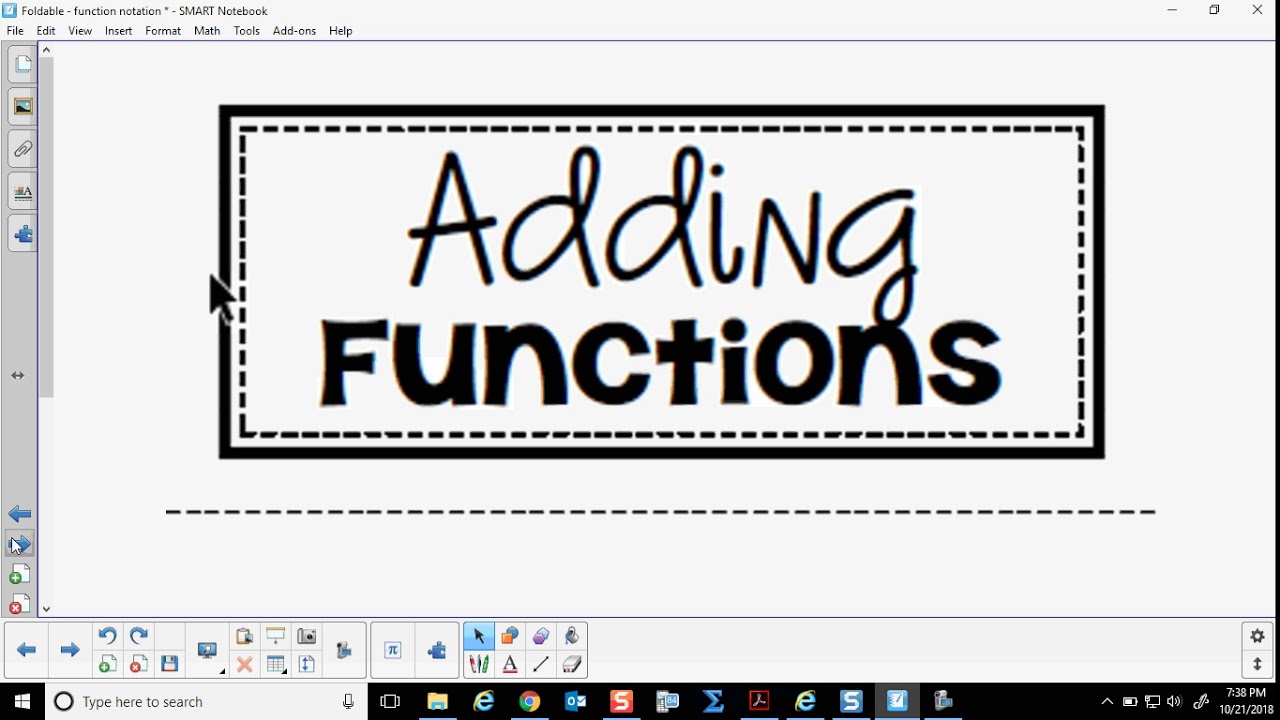 Function Notation Foldable
