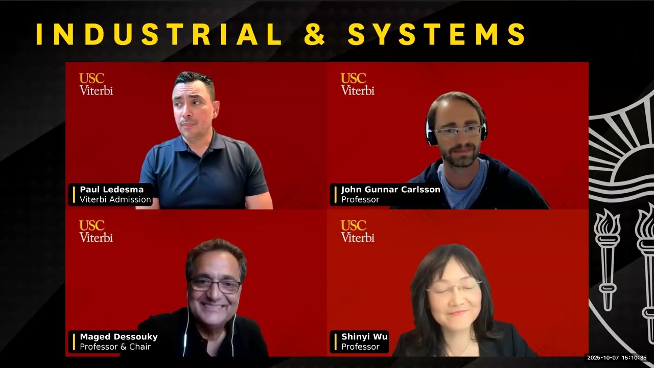 Industrial & Systems Engineering @USCViterbi - Faculty Roundtable