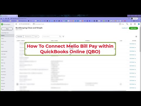 How to Connect Melio Bill Pay within QuickBooks Online (QBO)