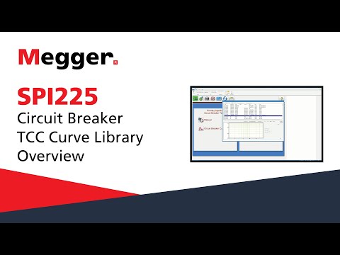 Megger SPI225: Circuit Breaker TCC Curve Library Overview