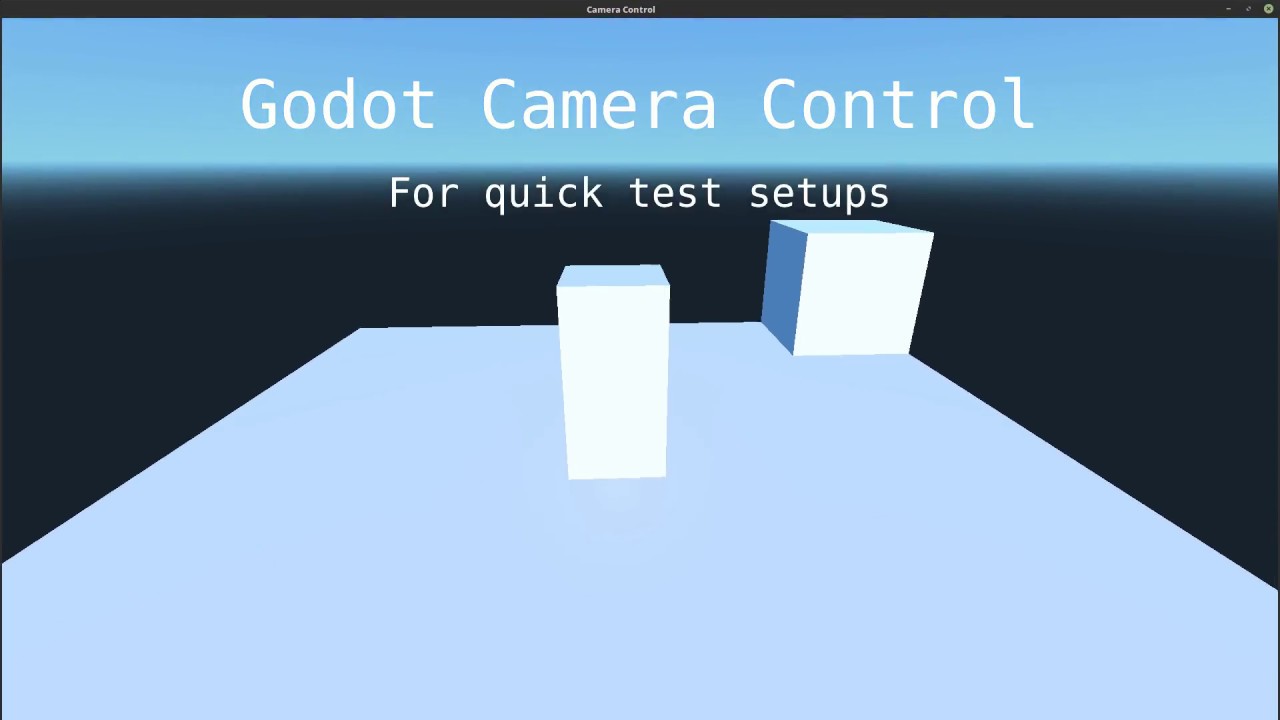 Godot Camera Control Script