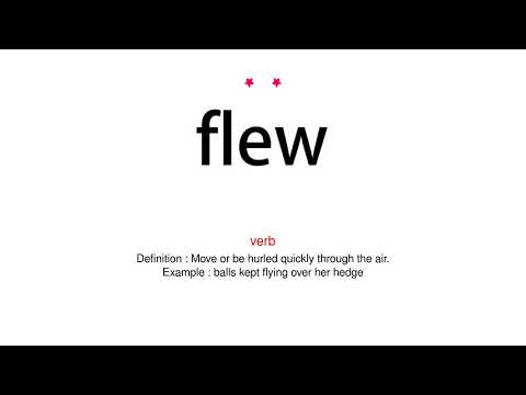How to pronounce flew - Vocab Today