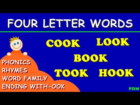 Phonics / Four Letter words Ending with ook//Pronunciation Practice//Word family-OOK//Rhymes