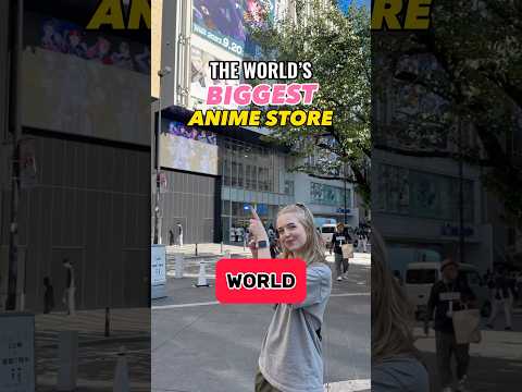I visited the BIGGEST ANIME STORE in the world!!😱 #anime #animemerch #japan
