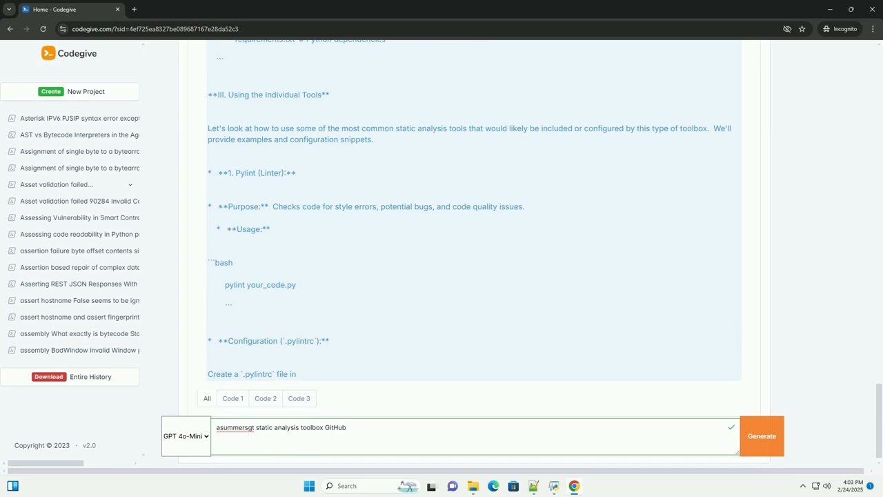 asummersgt static analysis toolbox github