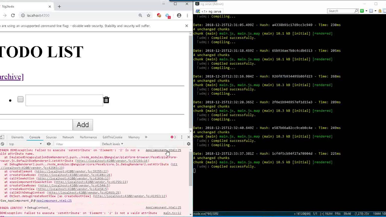 VIDEO - Angular 2 CLI - Todo List