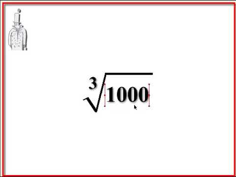 Cubed root of 1000