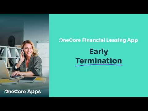Early Termination (guide) | OneCore Financial Leasing App