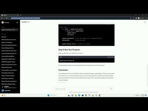 Python graphics library for grid display