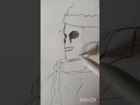 Skeleton drawing #drawing #shorts