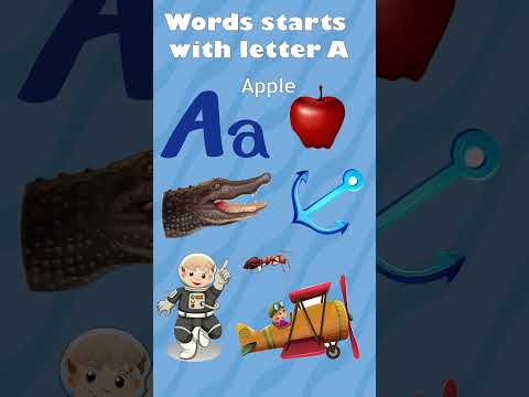 letter A word | words starts from letter A | words starts from A | alphabets | A words