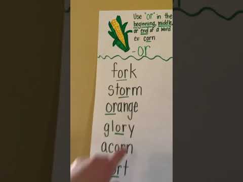 Ore, or, oar phonics lesson