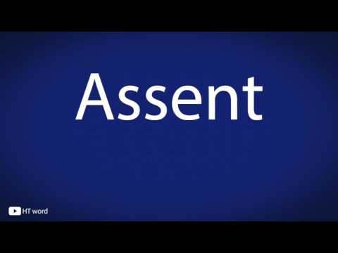 How to pronounce Assent