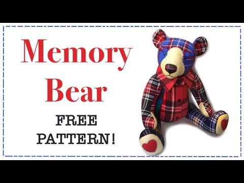 Memory Bear || Patchwork Bear || FREE PATTERN || Full Tutorial with Lisa Pay