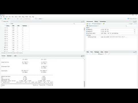 Interaction Terms Example 1