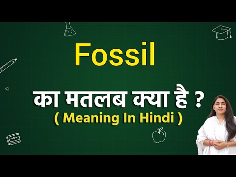 Fossil meaning in hindi | fossil ka matlab kya hota hai | word meaning in hindi