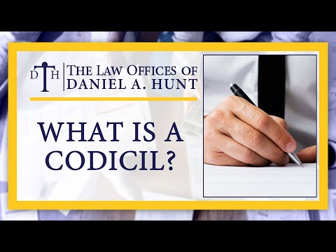 What is a Codicil?