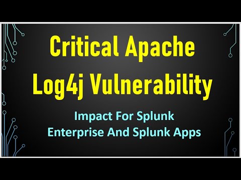 Critical Apache Log4j Vulnerability | Impact For Splunk Enterprise And Splunk Apps