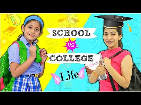STUDENT LIFE - School vs College ...| #Fun #Sketch #RolePlay #Anaysa #MyMissAnand
