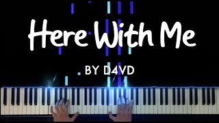 d4vd - Here With Me (piano sheet music) by Mel's Music Corner 樂譜