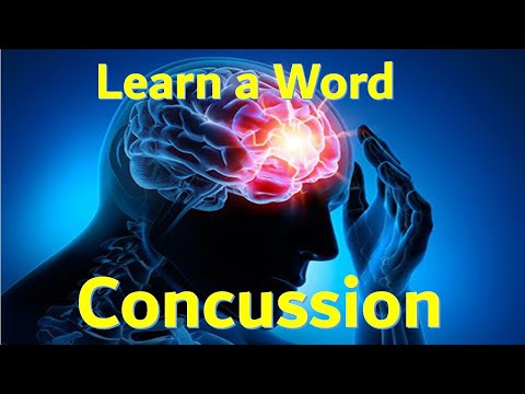 Learn a Word - Concussion /Pronunciation/Meaning/How to Pronounce/Definition/Etymology/Origin
